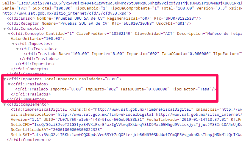 Factura con IVA para región fronteriza norte – sinube